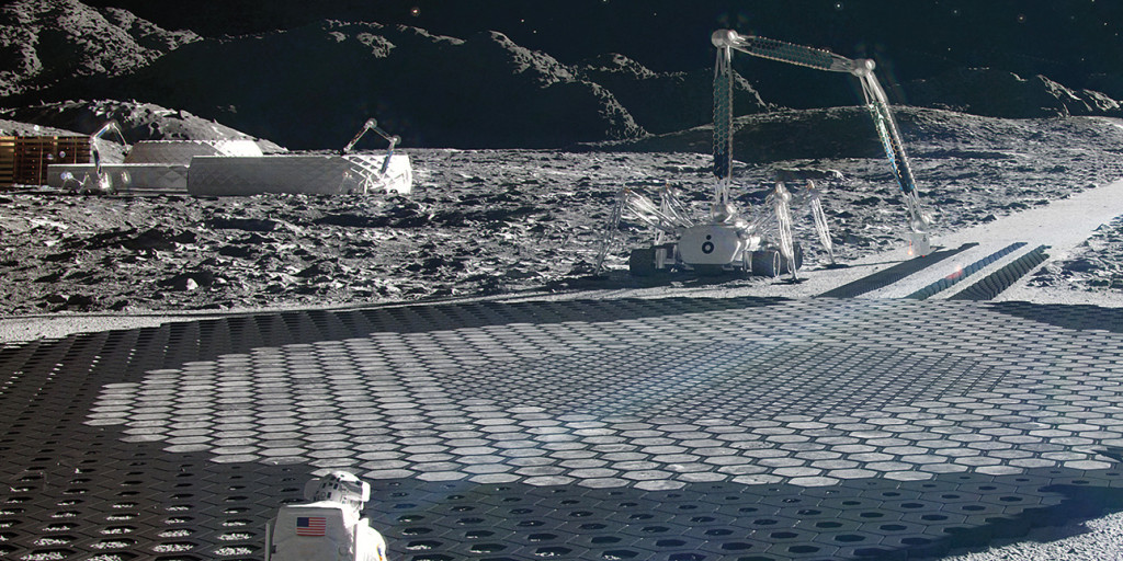 Northwestern Magazine: Turning Moon Dust Into Building Blocks